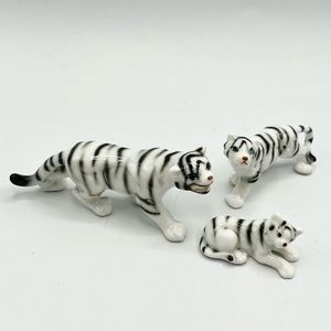 Vintage | Other | Vintage Painted Porcelain White Bengal Tiger 3 ...